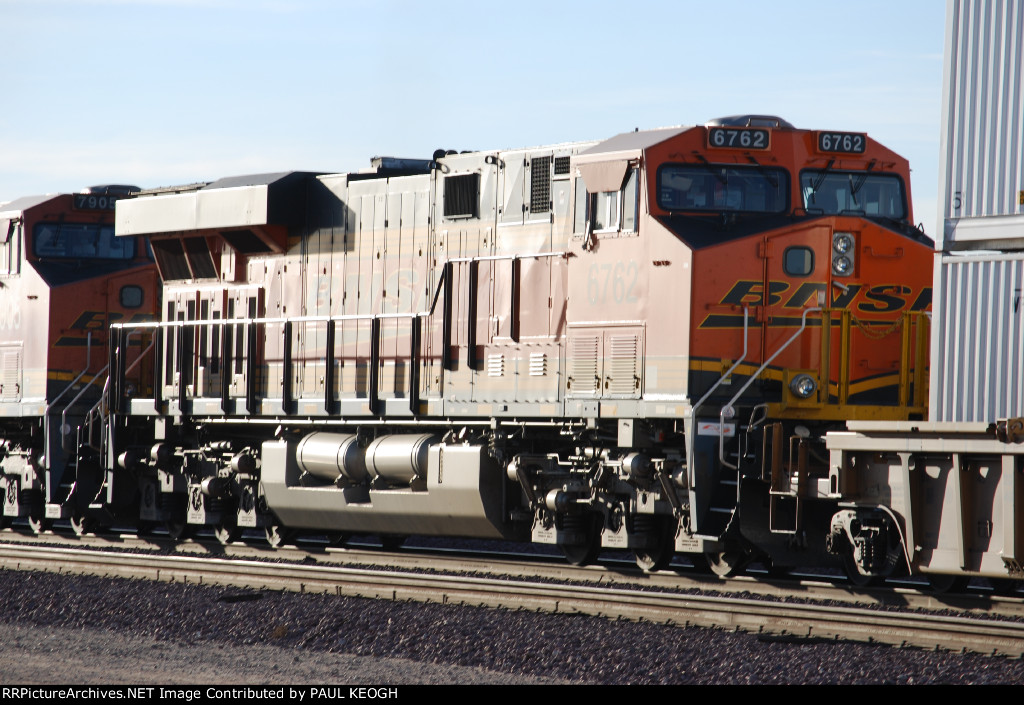 BNSF 6762 rolls by me as she pulls a UPS Double Stack Train as a #4 unit.